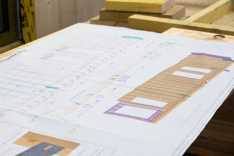 Reportage suivi de chantier bois - Barraux - Kaptis