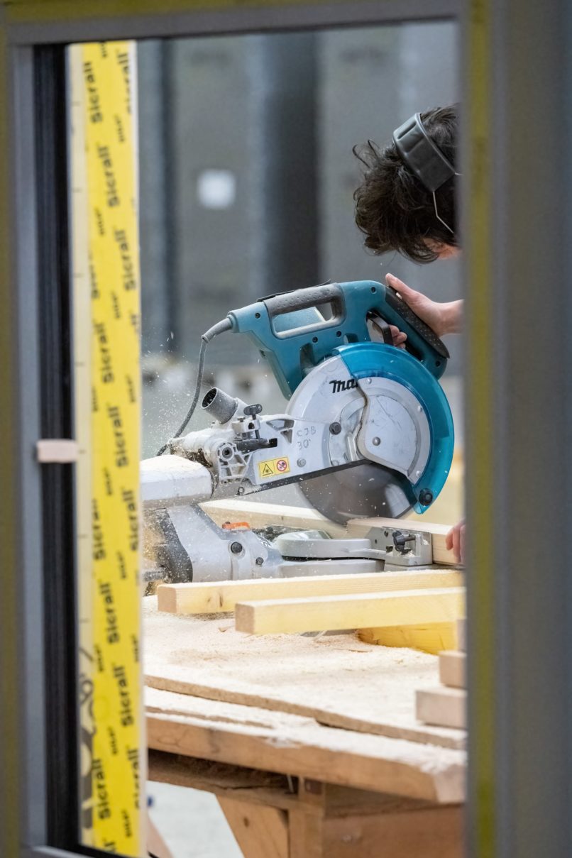 Reportage suivi de chantier bois - Barraux - Kaptis